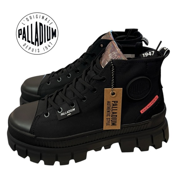 Palladium | Shoes | New Palladium Revolt Hi Tx Womens Black Platform ...